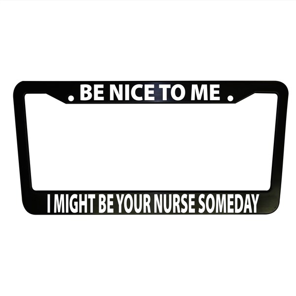 Funny Nurse License Plate Frame - Etsy