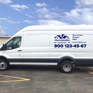 2pcs Custom Commercial Truck Decal for Construction Business ...