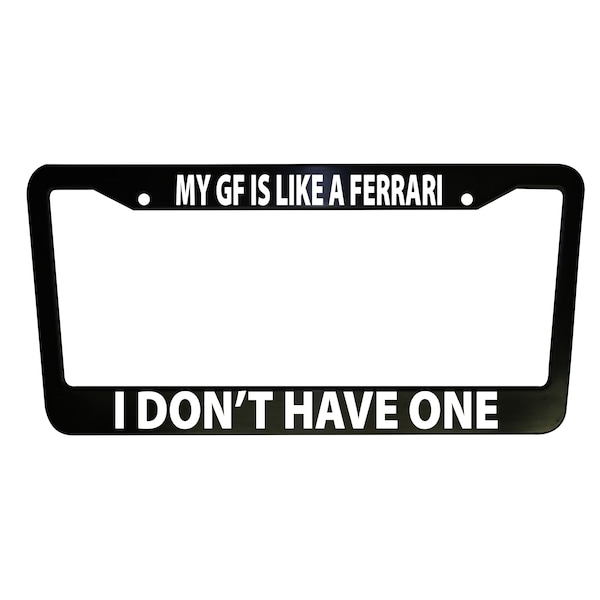 Ferrari License Plate Frame - Etsy