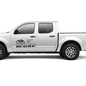 2pcs Custom Commercial Truck Decal for Construction Business ...