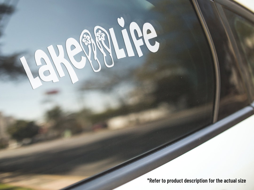 Lake Life Vinyl Car Truck Decal Window Sticker Vehicle Décor Car ...