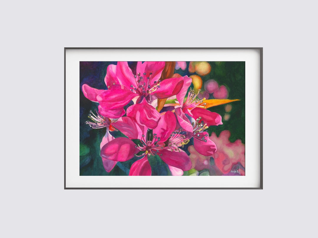 Rhododendron Watercolor Print, Fine Art Print, Botanical Wall Art ...