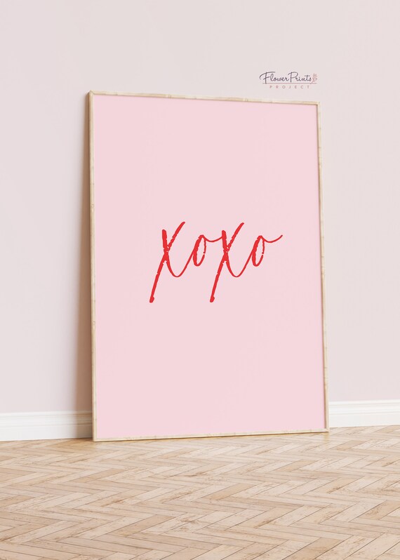 Wall Décor Prints xoxo digital download valentines day art printable ...