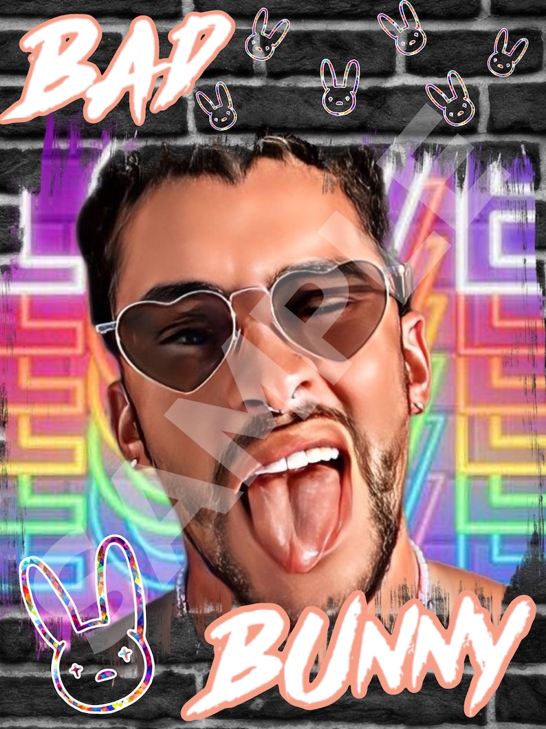 Bad Bunny - Music - Etsy