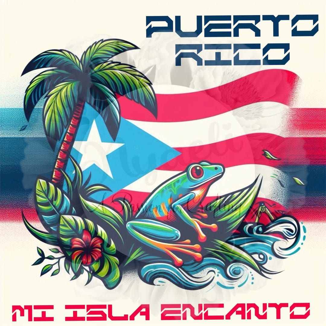 Puerto Rico Mi Isla Encanto - Etsy