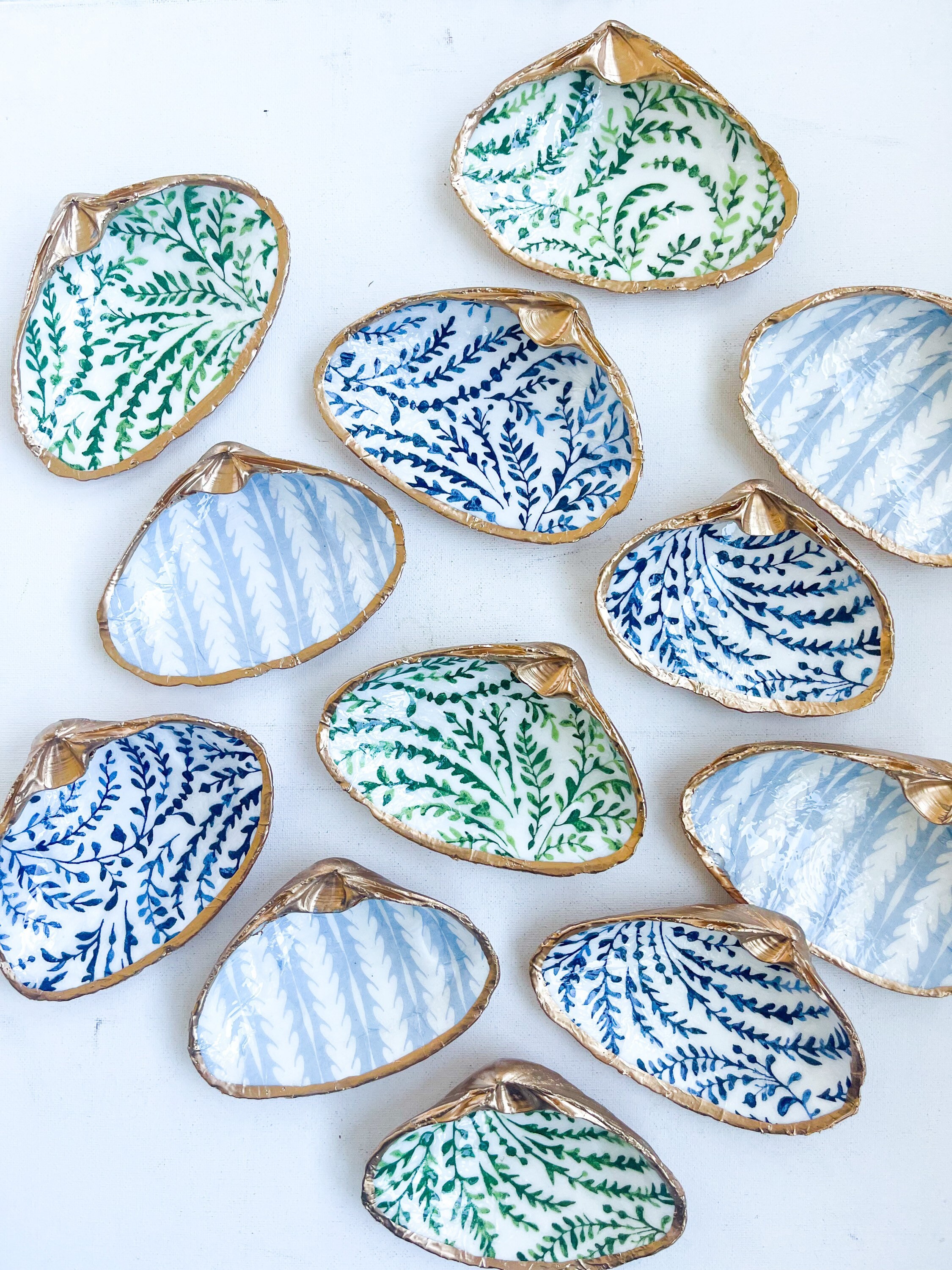 Serena & Lily-inspired Decoupage Shell Trinket Dish - Etsy