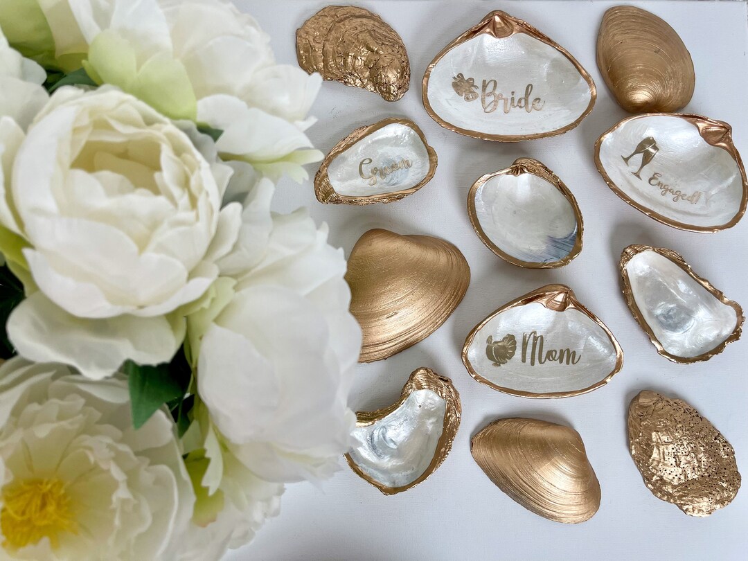 PEARL PAINTED SHELL Trinket/ring Dish - Etsy