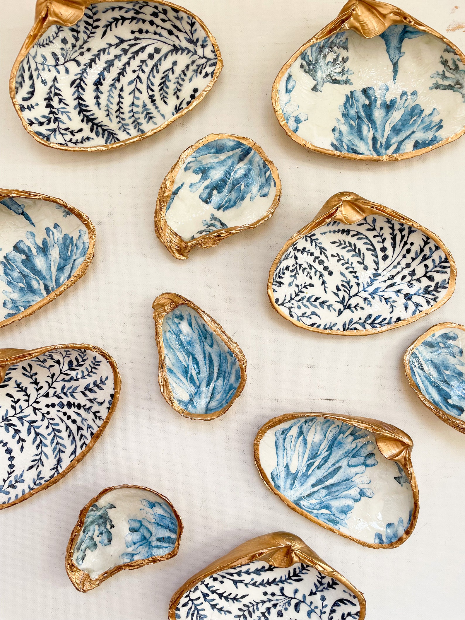 Serena & Lily-inspired Decoupage Shell Trinket Dish - Etsy