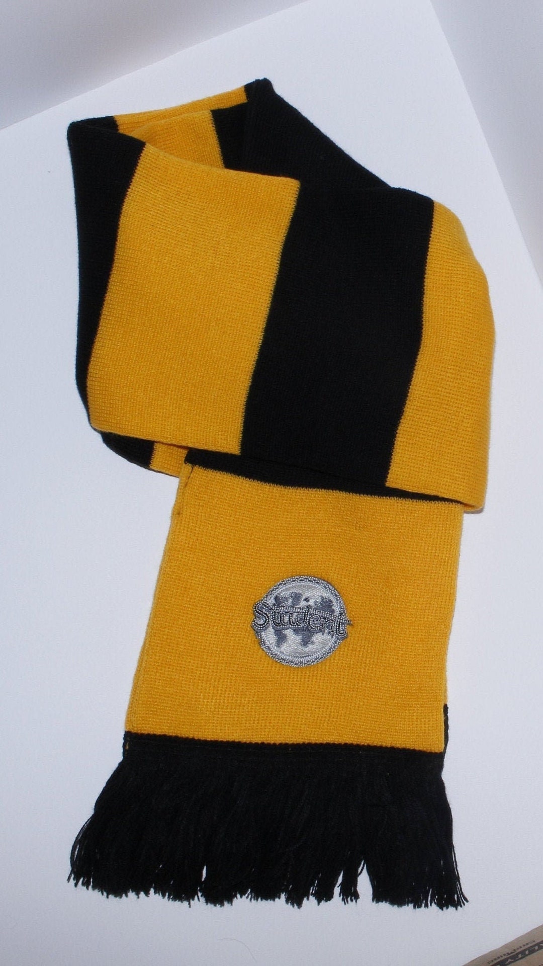 Bufanda unisex Logotipo bordado negro/carbón/plata - Etsy España