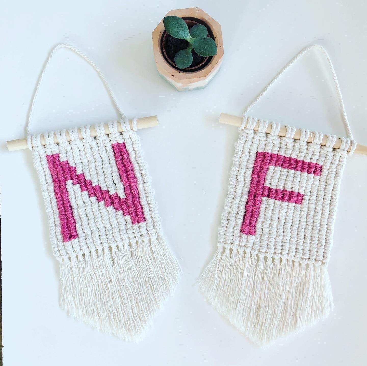 Small Macrame Letter Kids Room Nursery Letters Baby | Etsy