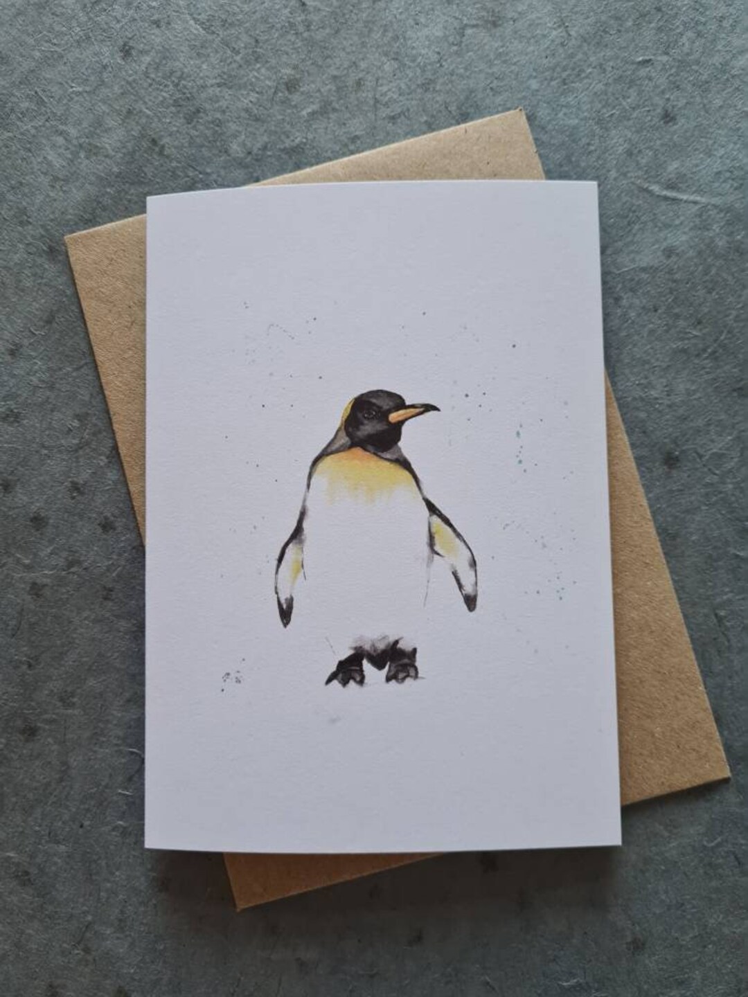 5 Penguin Blank Greetings Cards. Hand Painted Penguin Cards. Penguin ...