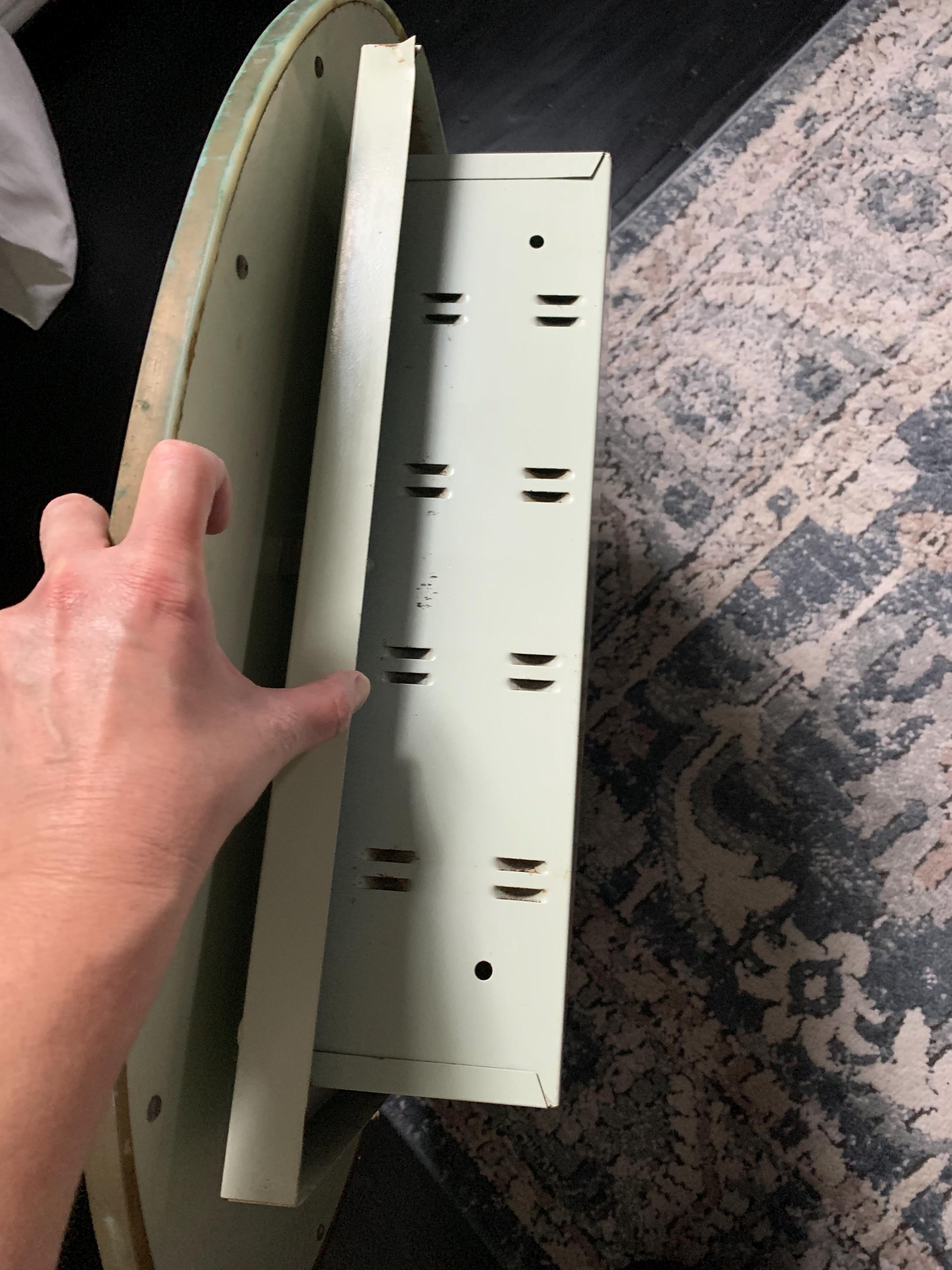 Vintage Oval Raised Floral Motif Cream Gold Distressed Patina Mirror ...