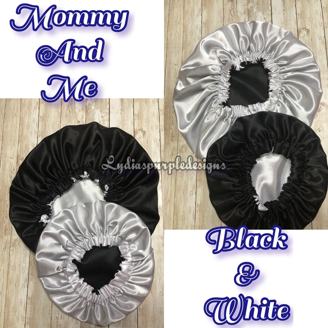 Mommy and Me Reversible Satin Bonnet || Mommy and Me Bonnets || Satin ...