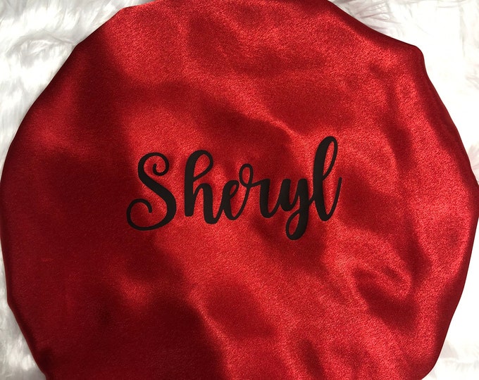 Personalized Satin Bonnet || Customized Satin Bonnet|| Personalized ...