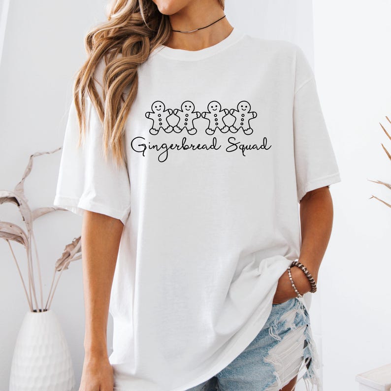 Gingerbread Squad Svg, Gingerbread Man Png, Gingerbread Shirt Png ...