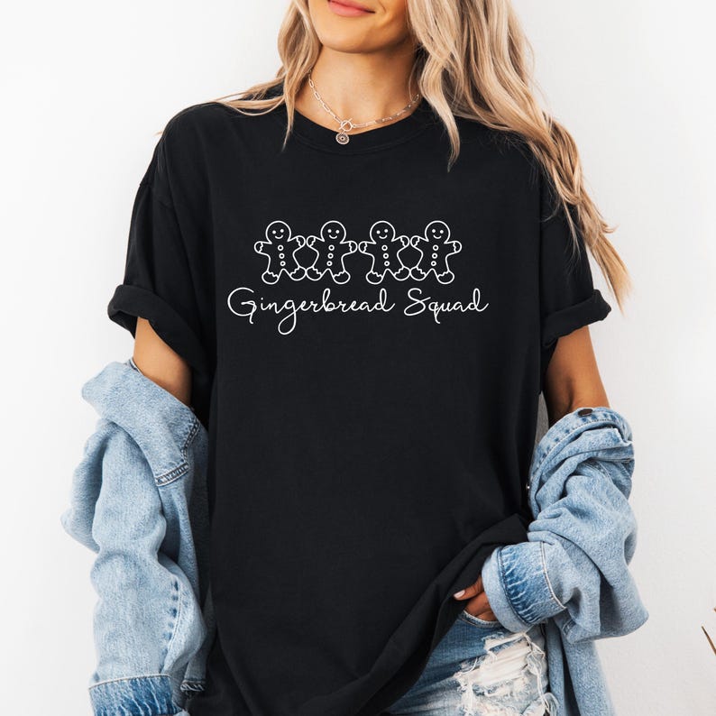 Gingerbread Squad Svg, Gingerbread Man Png, Gingerbread Shirt Png ...
