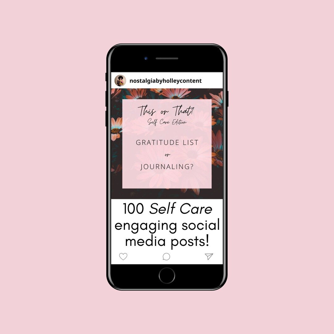 100 Empowering Posts self Care Interactive Ready - Etsy