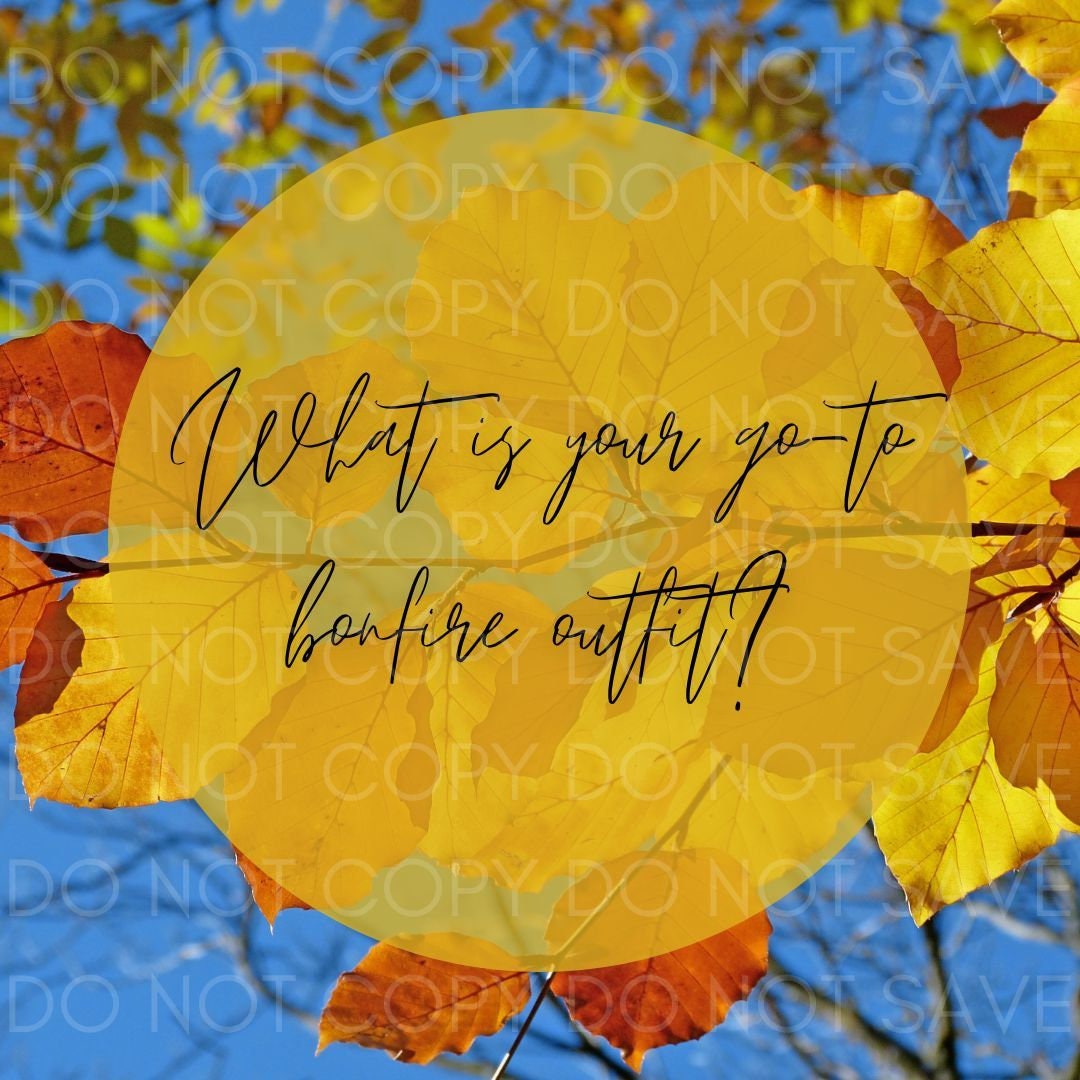 100 Fall Themed Engaging Posts Autumn Interactive Ready to - Etsy