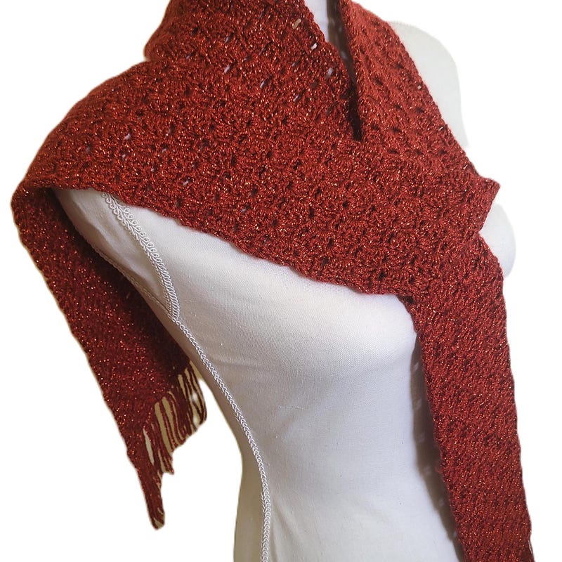 Metallic Scarf - Etsy