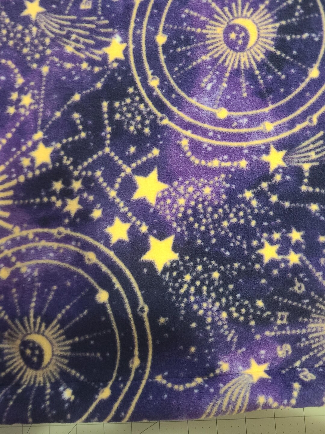 Lap Blanket. Handmade "universe in Purple" Lap Blanket; Purple and ...