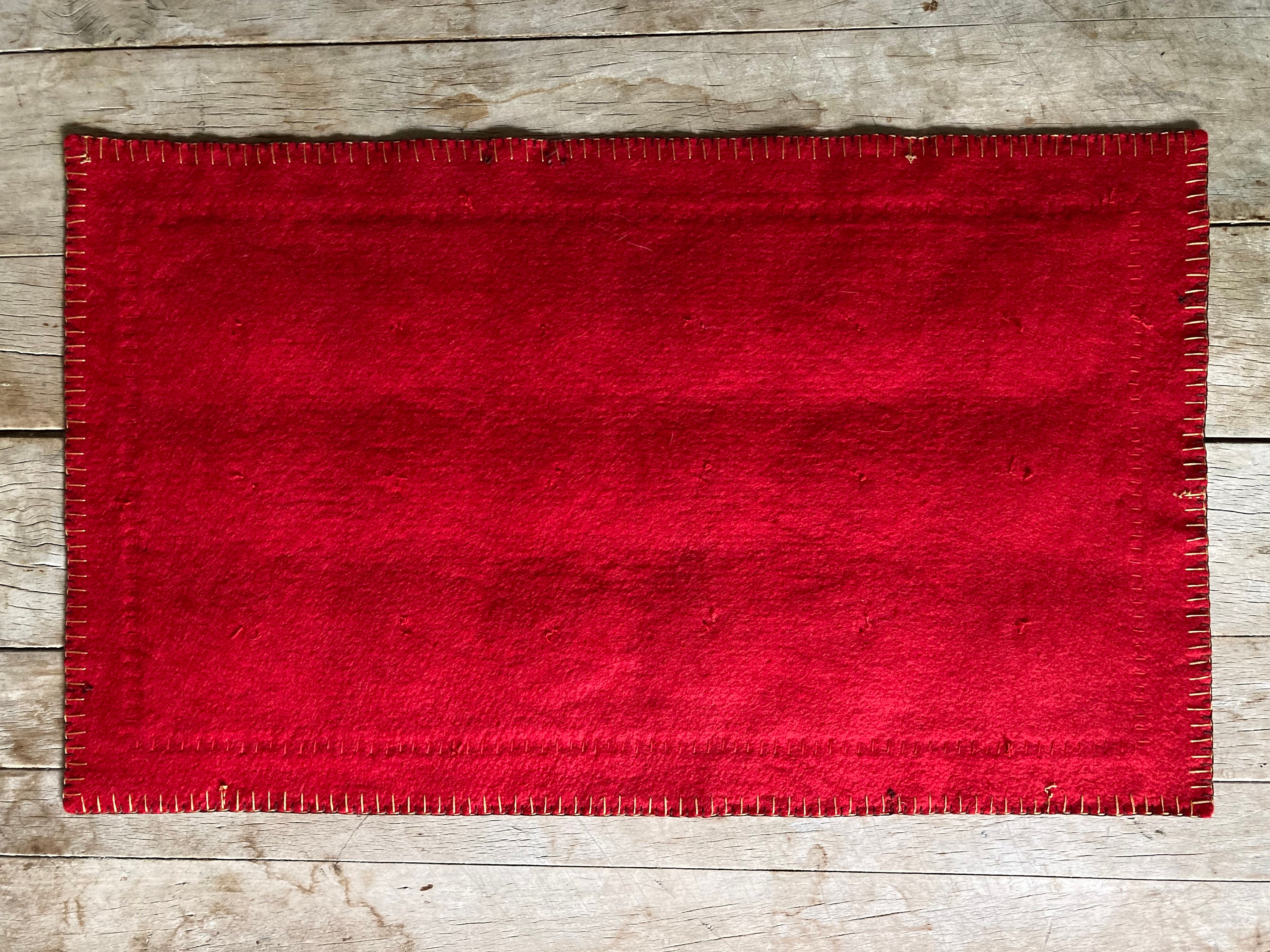 Finished Handmade Penny Rug SUNRISE Runner Mat Wool Appliqué - Etsy
