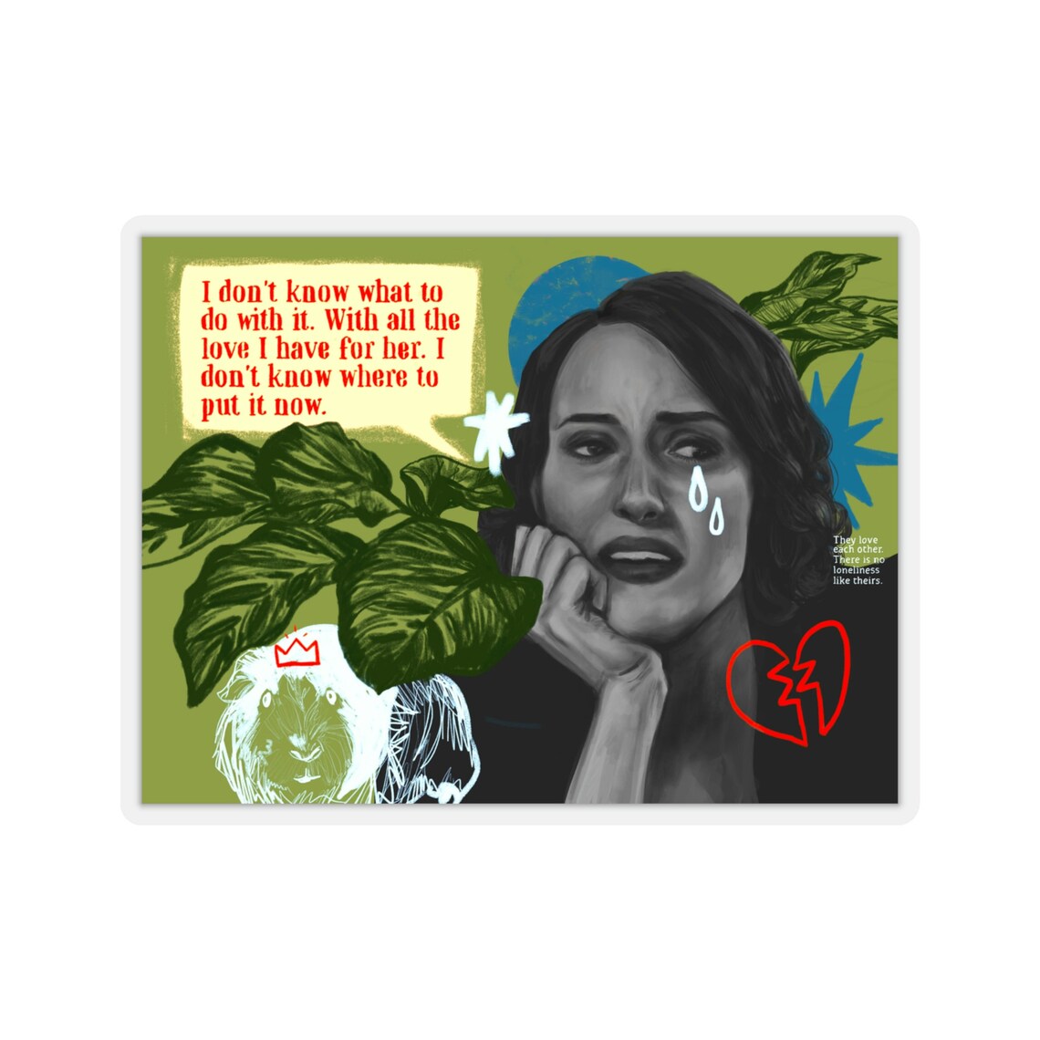 FLEABAG, Kiss-cut Sticker - Etsy