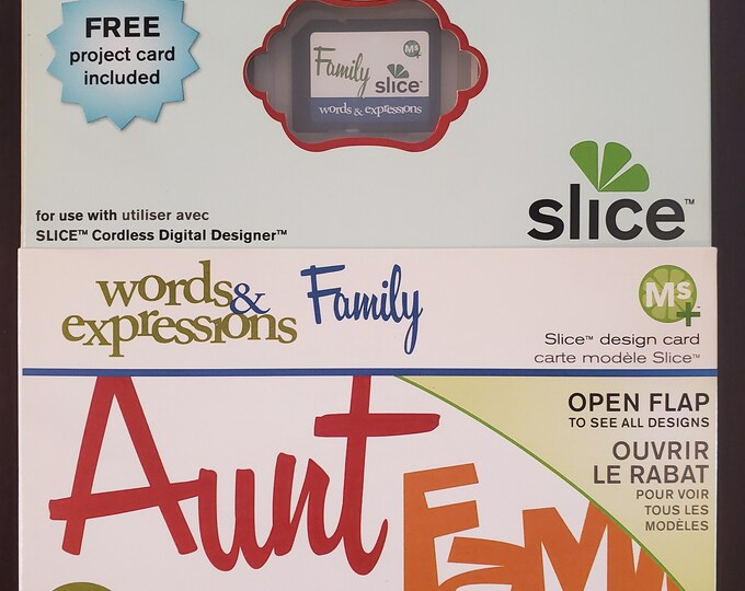 Making Memories Slice Design Card Words & Expressions Family - Etsy