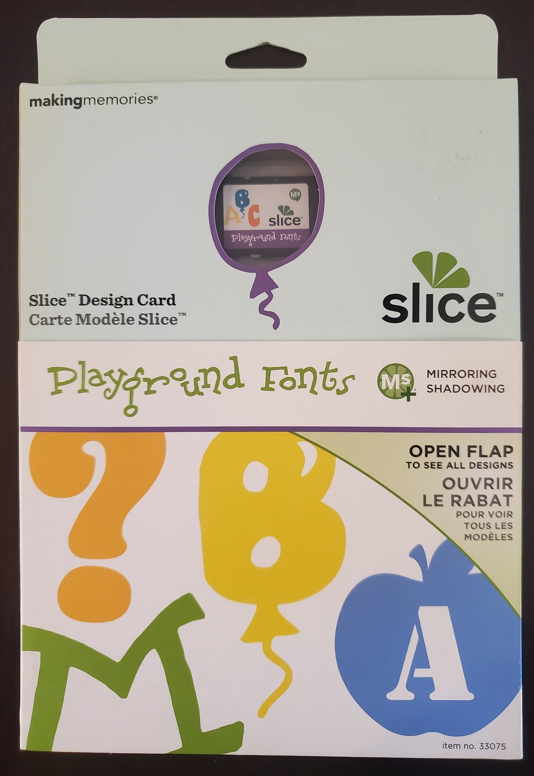 Making Memories Slice Design Card Playground Fonts - Etsy