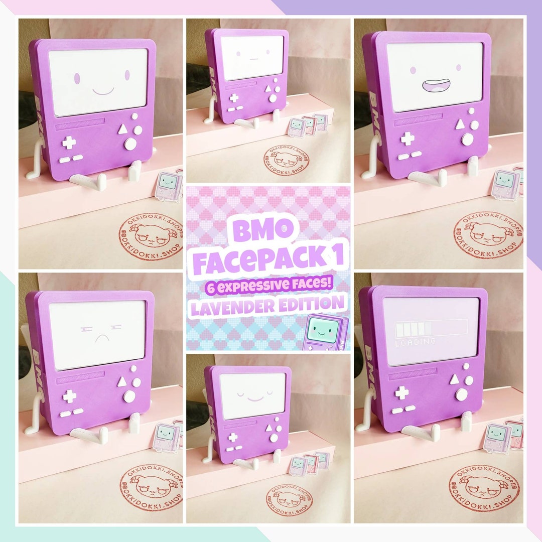 Lavender Edition BMO Faces Accessories Pack 1 for - Etsy