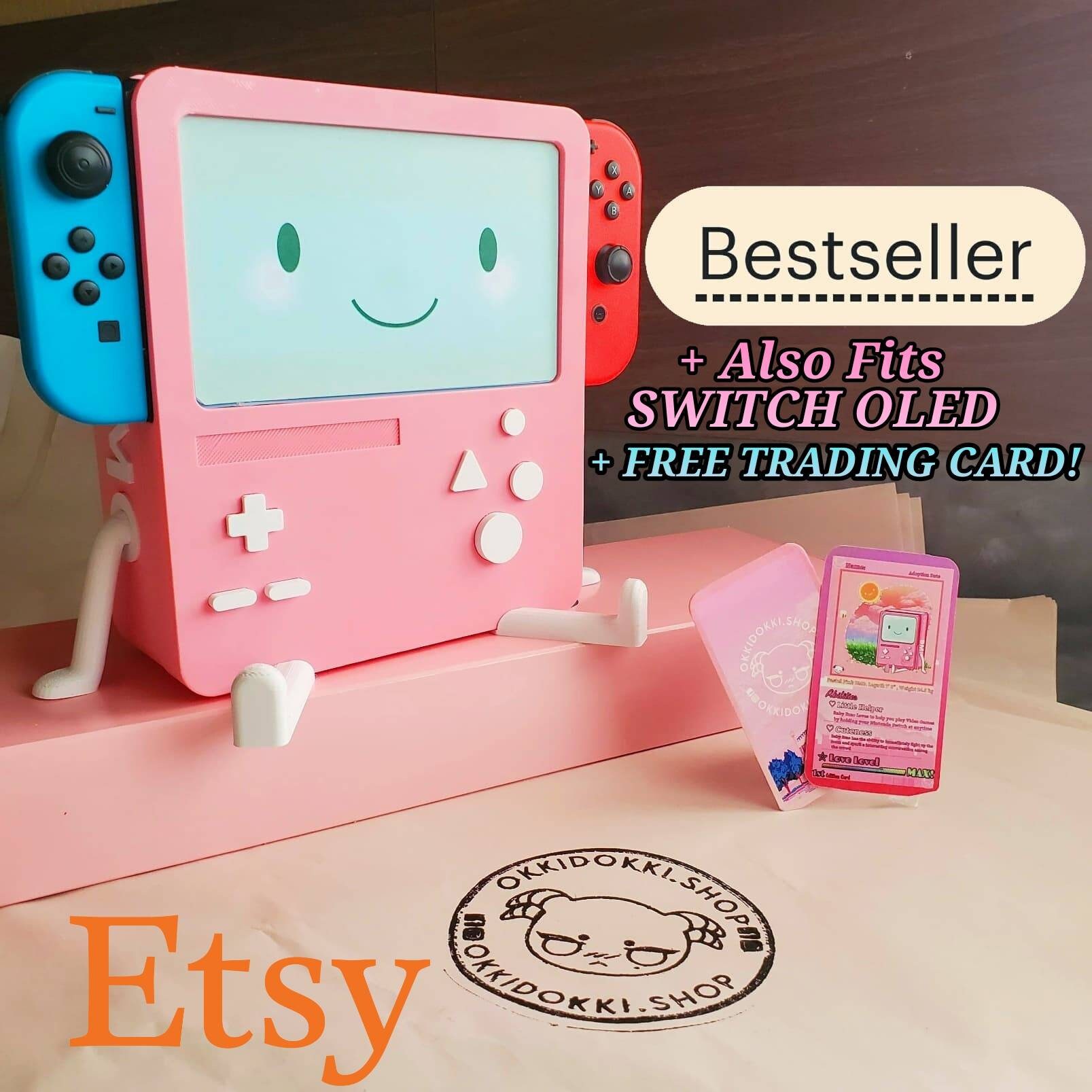 Pastel Pink Nintendo Switch BMO Dock w/ included Free | Etsy