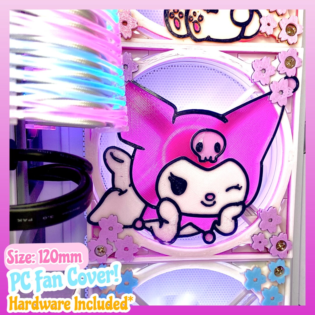 Purple Melody Multicolor PC Gaming Fan Shroud / Grill / Fan Cover ...