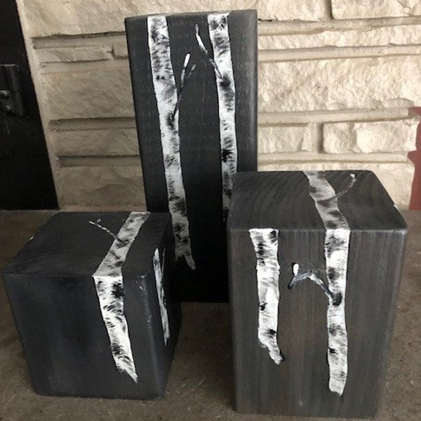 Abstract Birch Trees - Etsy