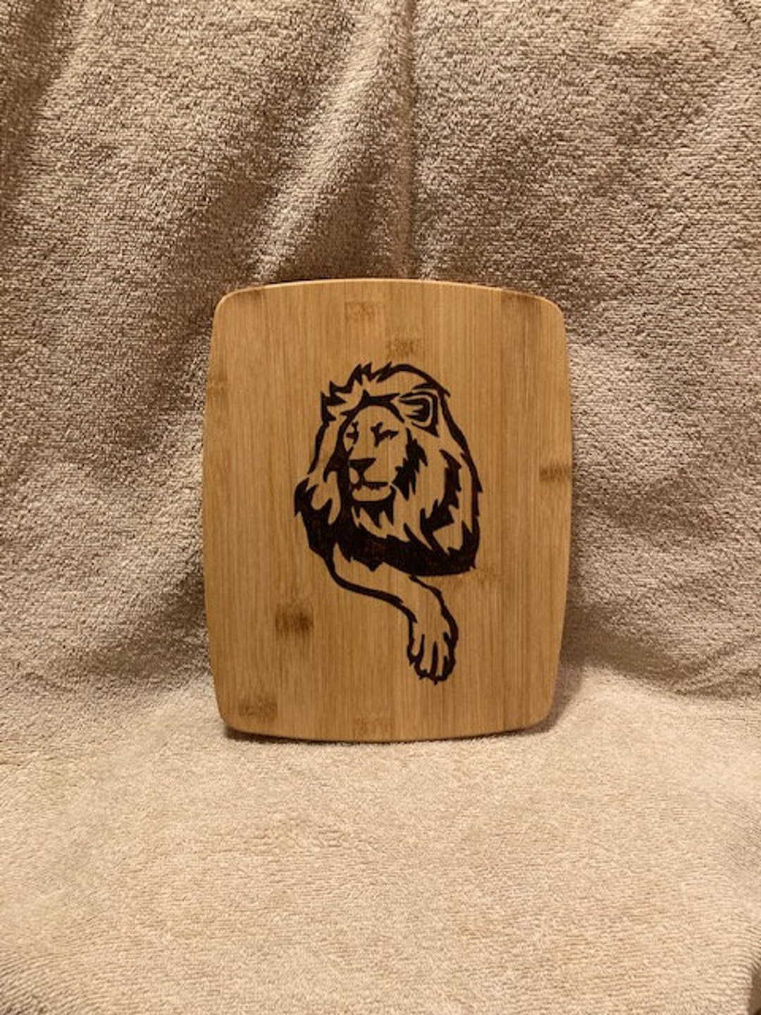 Lion Wood Burned Cutting Board, Lion Wood Cheese Board, Lion Wood ...