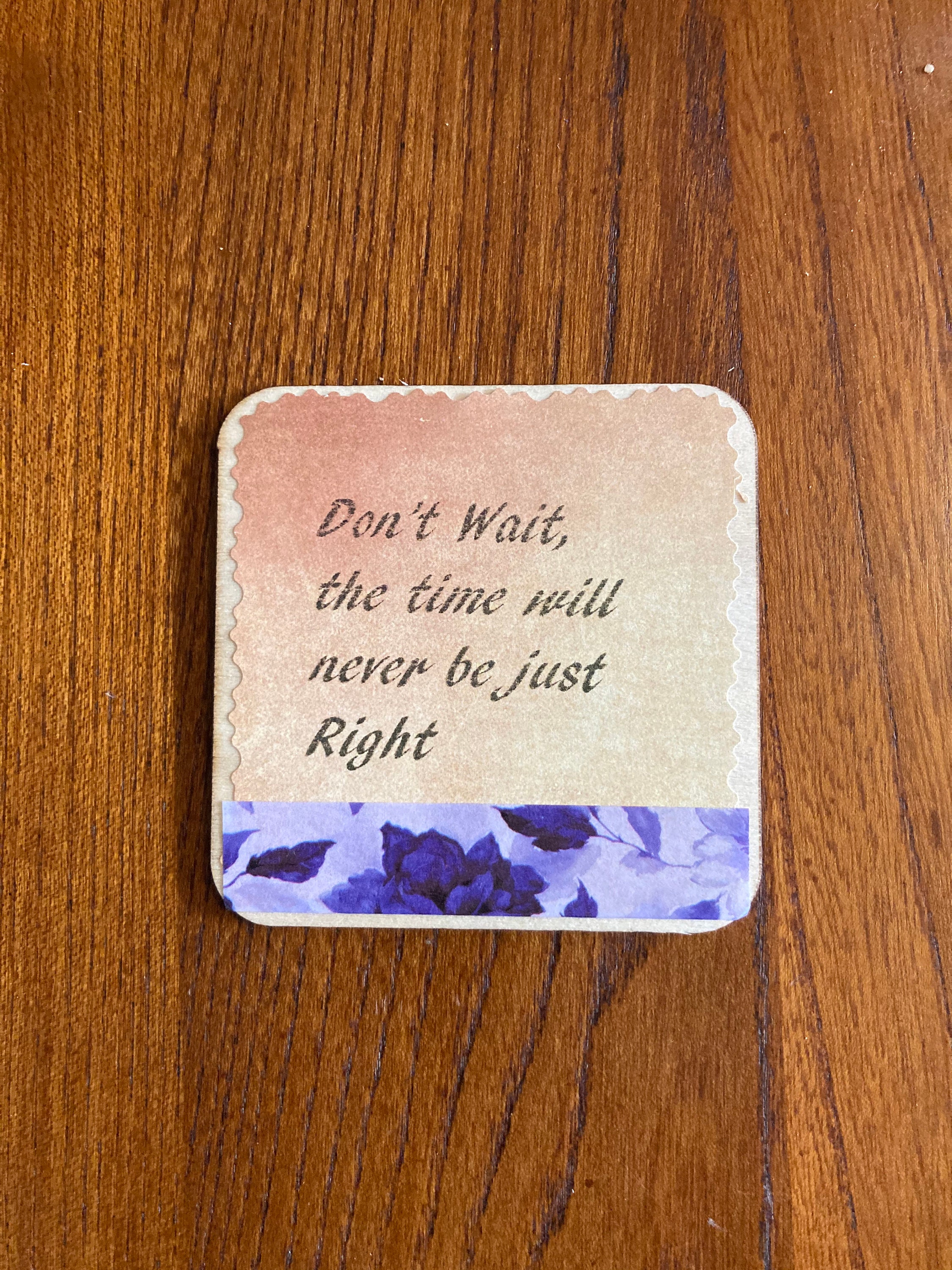 Inspirational Refrigerator Magnet Set Wooden Quote Magnets - Etsy
