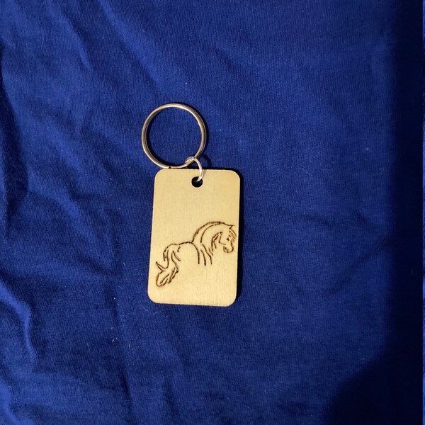 Wood Burned Keychain - Etsy