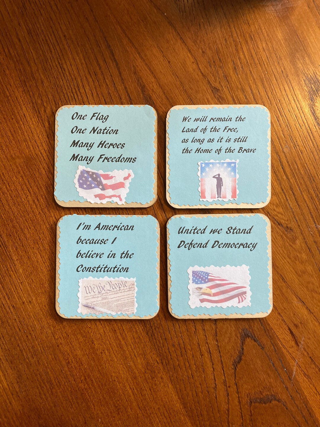 Patriotic Magnet Set, USA Quote Magnets, America Inspirational Magnets ...