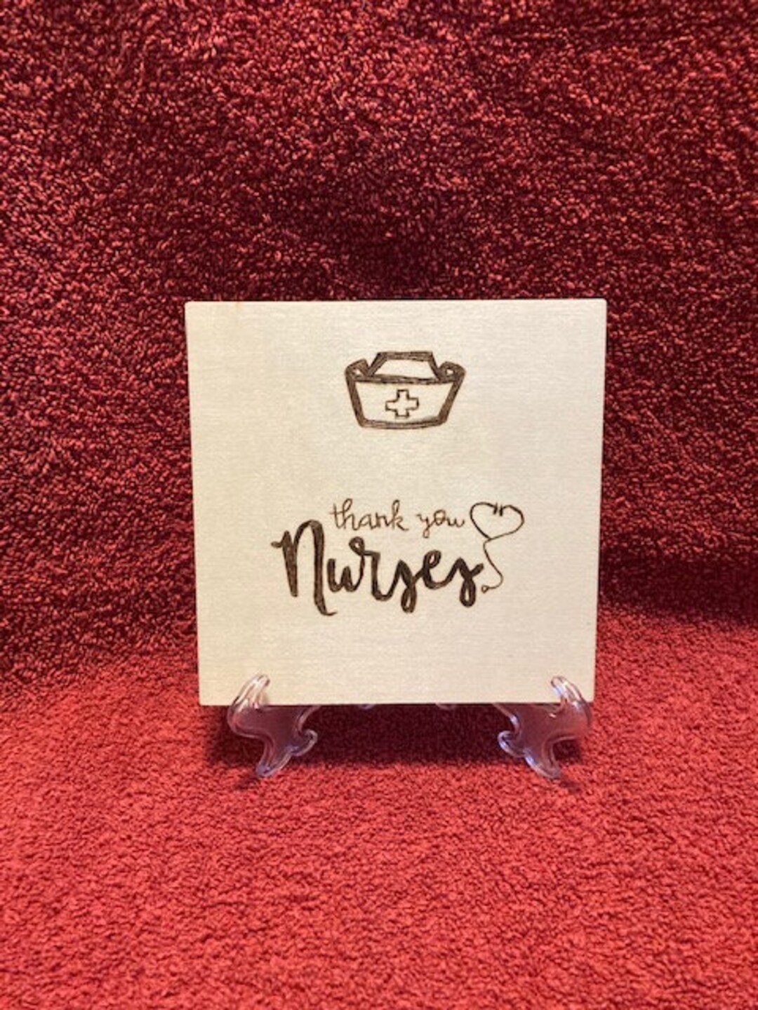 Nurse Wood Burned Plaque, Nurse Appreciation Wood Sign, Nurse Gift ...