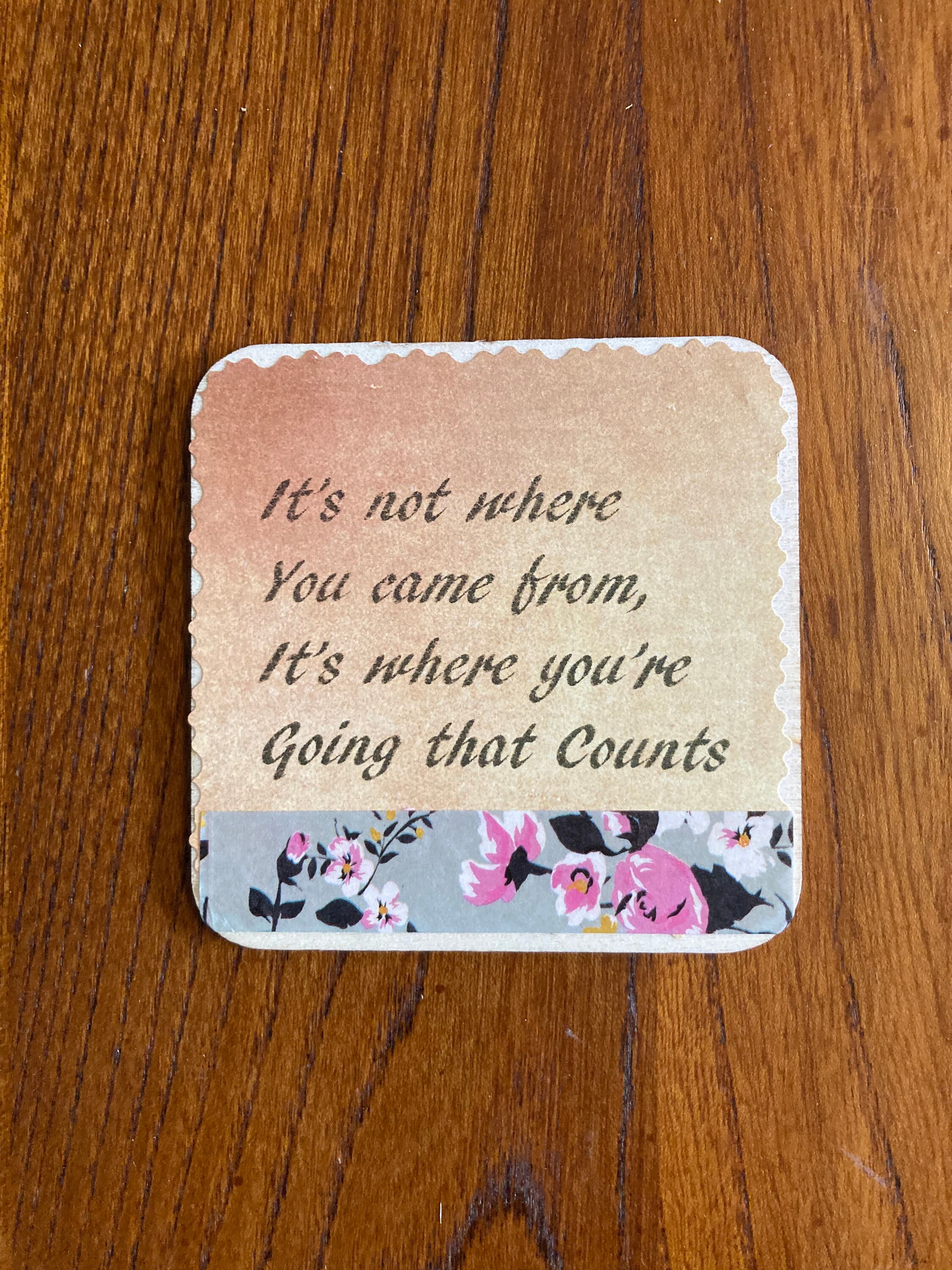 Inspirational Refrigerator Magnet Set Wooden Quote Magnets - Etsy