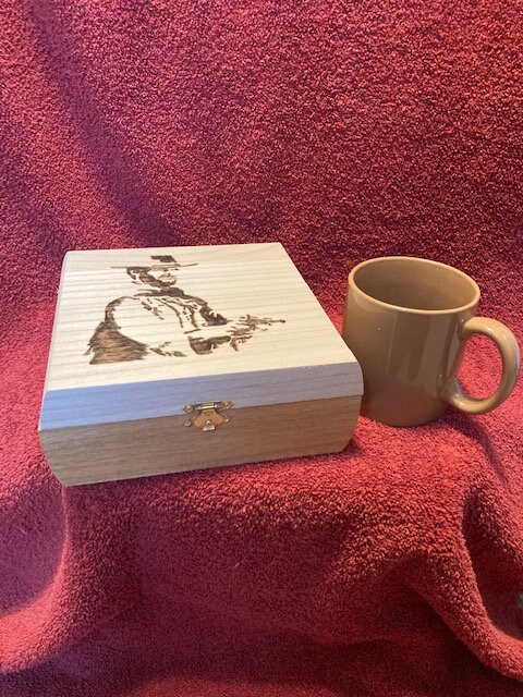 Wood Burned Western Movie Actor Jewelry Box Clint Eastwood - Etsy