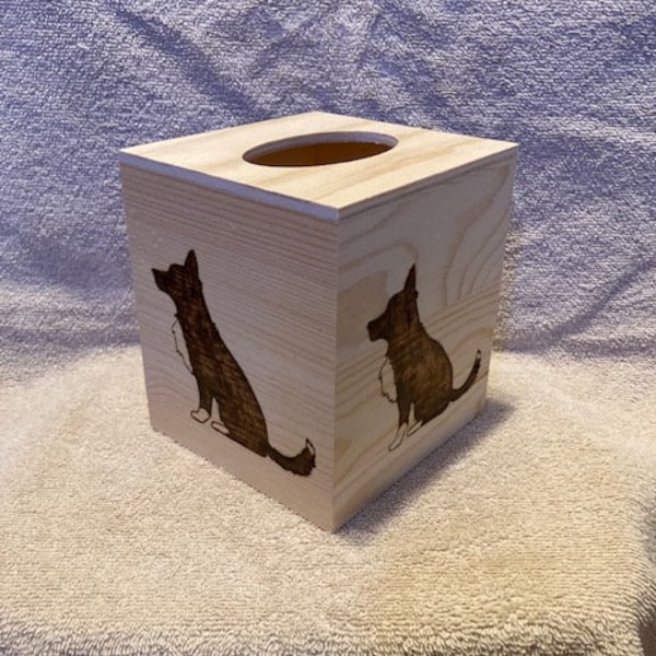 Dog Tissue Box Holder - Etsy