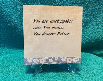 Inspirational Plaque - Etsy
