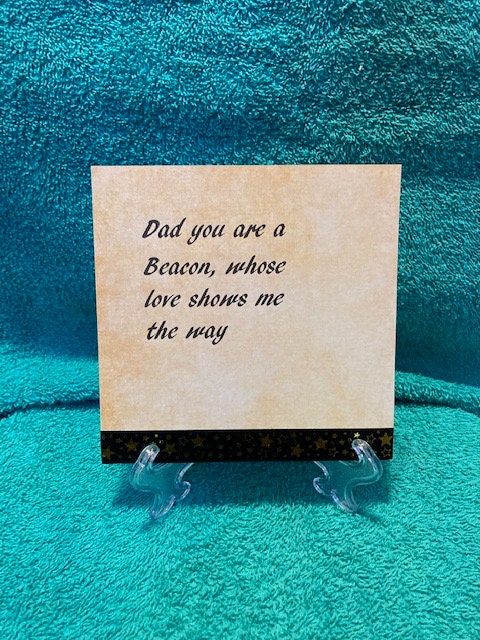 Dad Appreciation Plaque Fathers Day Gift Dad Quote Plaque - Etsy