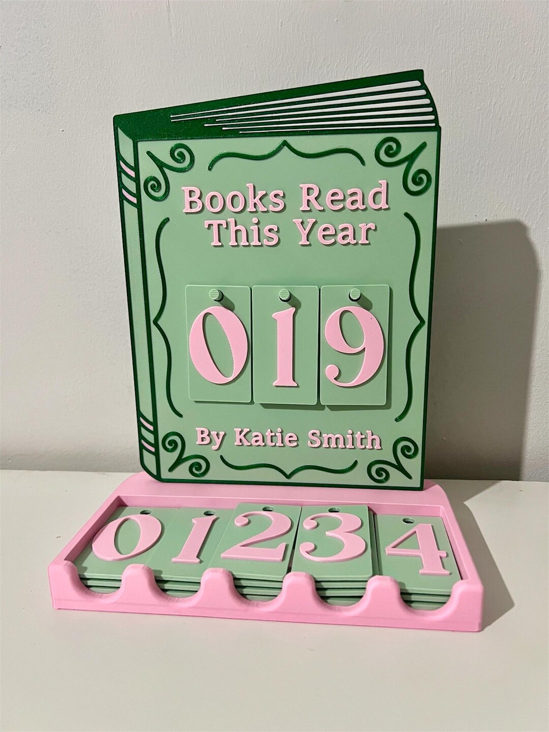 Reading Book Tracker - 3D Printed - Etsy