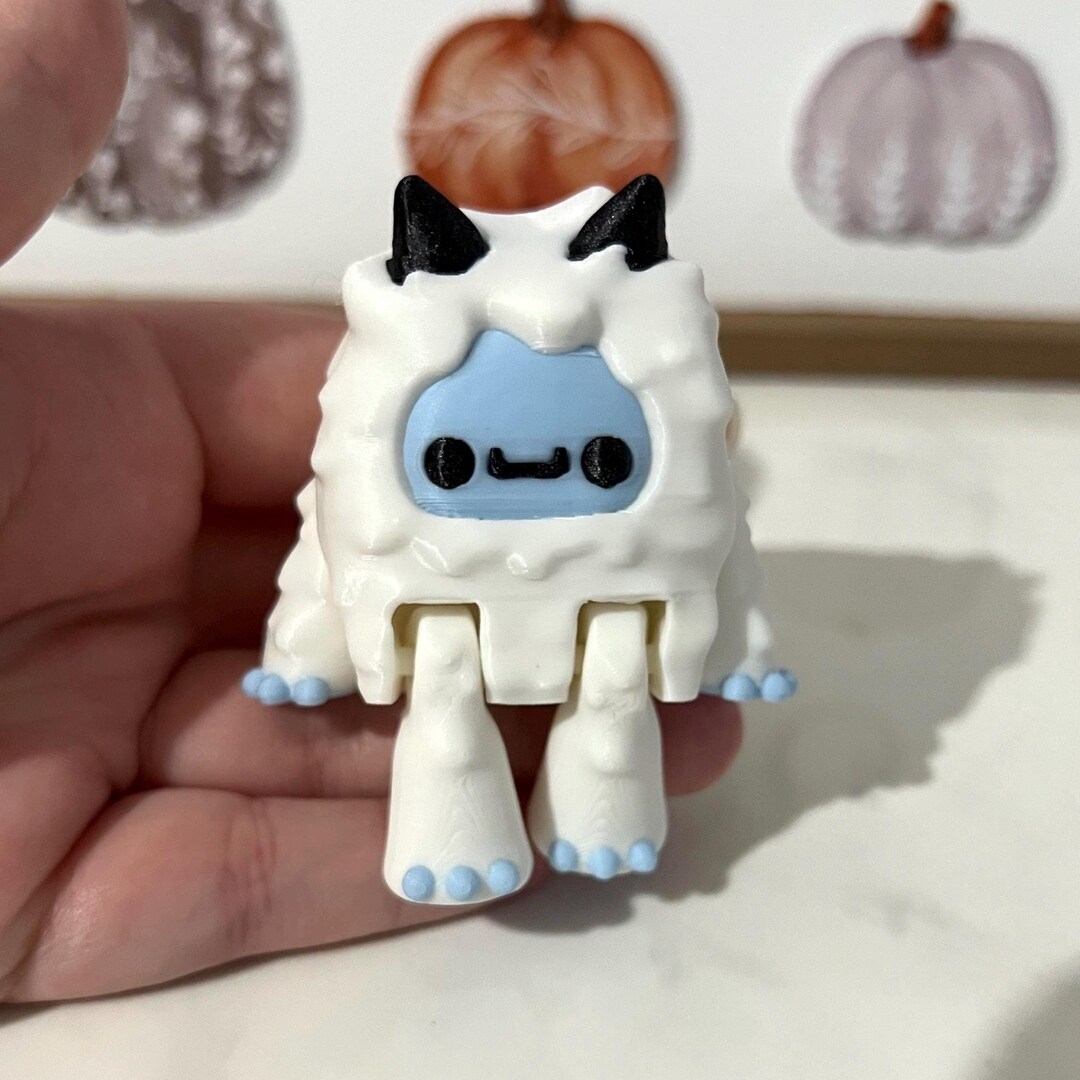 Cute Yeti - 3D Printed - Articulated - Fidget Toy - Etsy UK