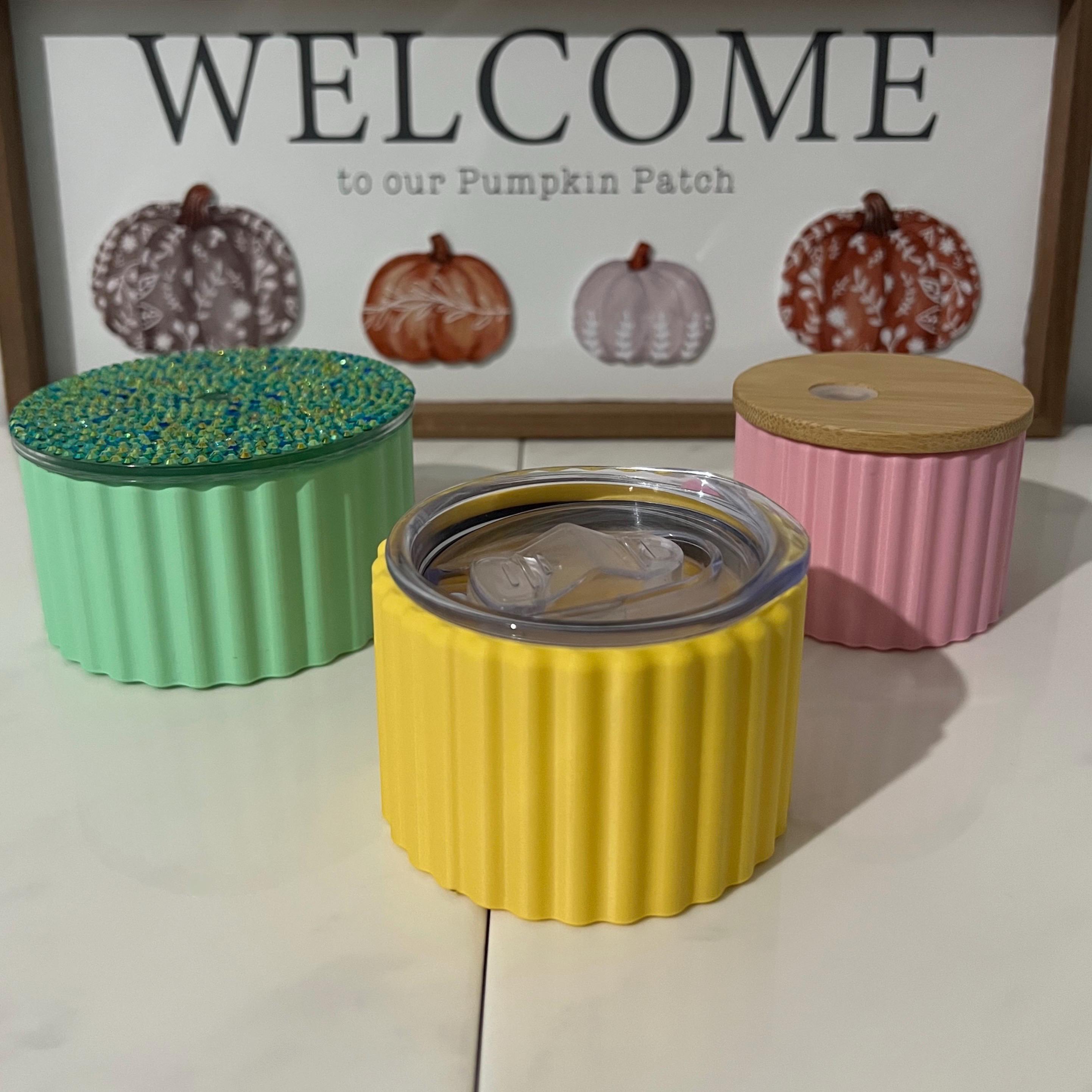 DIGITAL FILE - Tumbler Lid Decorating Holders (set of 3) File - 3D ...