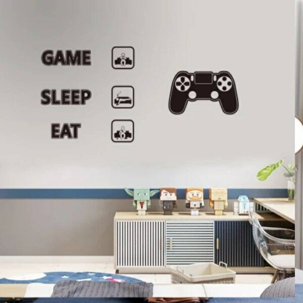 Eat Sleep Game Decal - Etsy