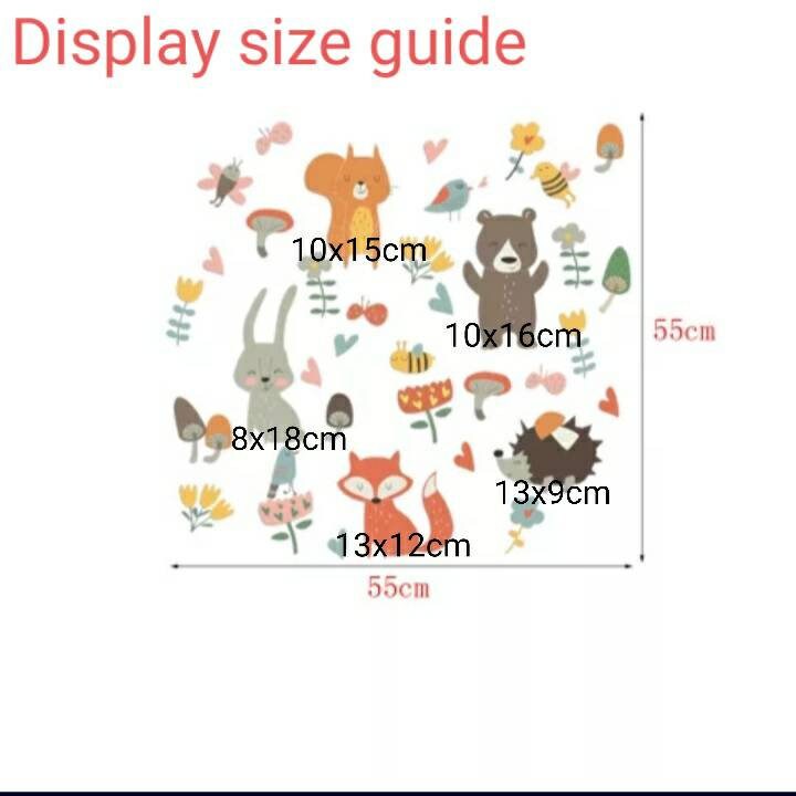 Animal Wall Stickers/vinyl Nursery/childrens Bedroom - Etsy UK