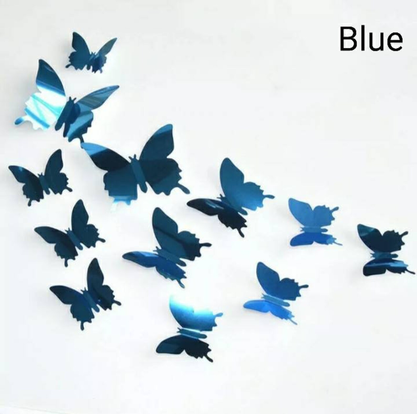 X12 3D Butterfly Wall Stickers Set Reflective Butterflies Gold - Etsy UK