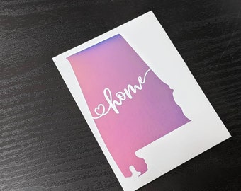 Alabama White Decal - Etsy