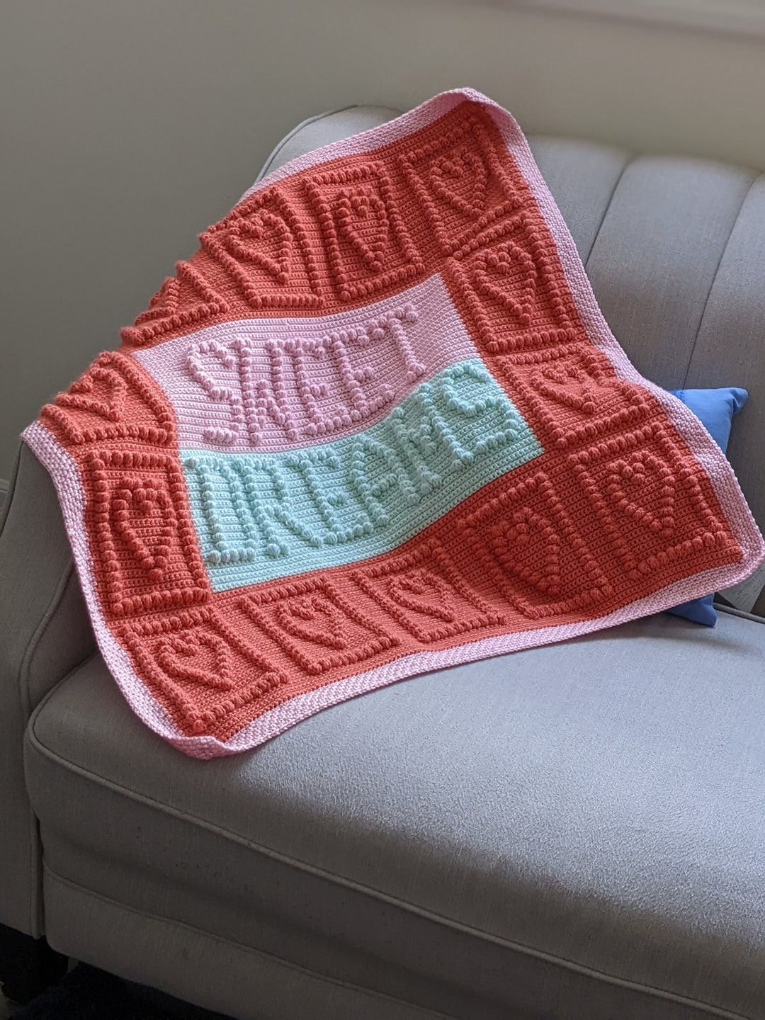 Unique Hearts Crochet Blanket Pattern | Crochet Heart Baby Blanket With ...